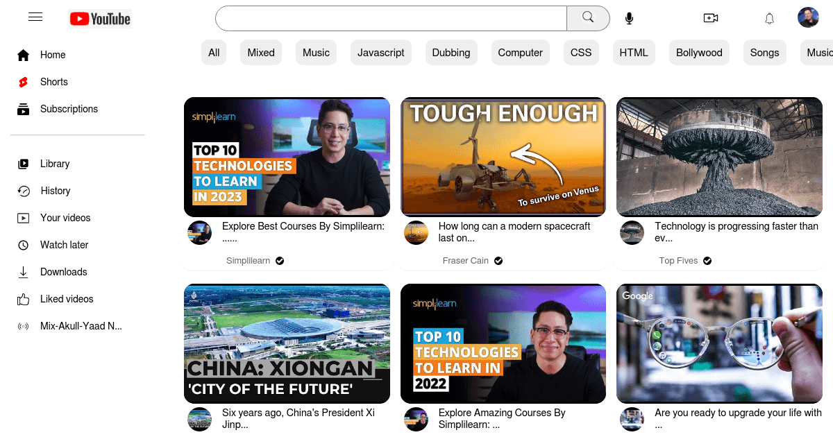 youtube_clone - Codesandbox