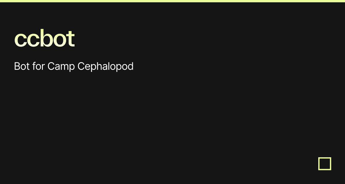 ccbot - Codesandbox