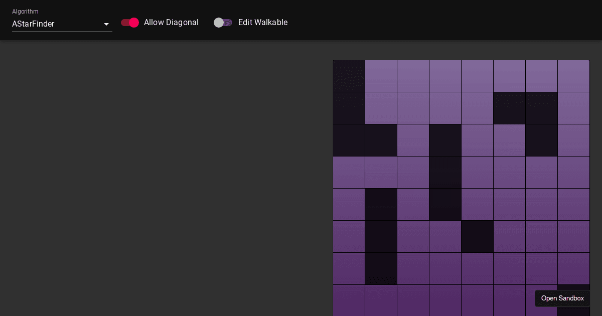 pathfinding - Codesandbox