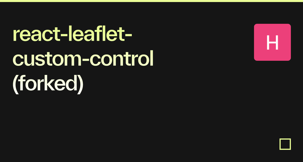 react-leaflet-custom-control (forked) - Codesandbox