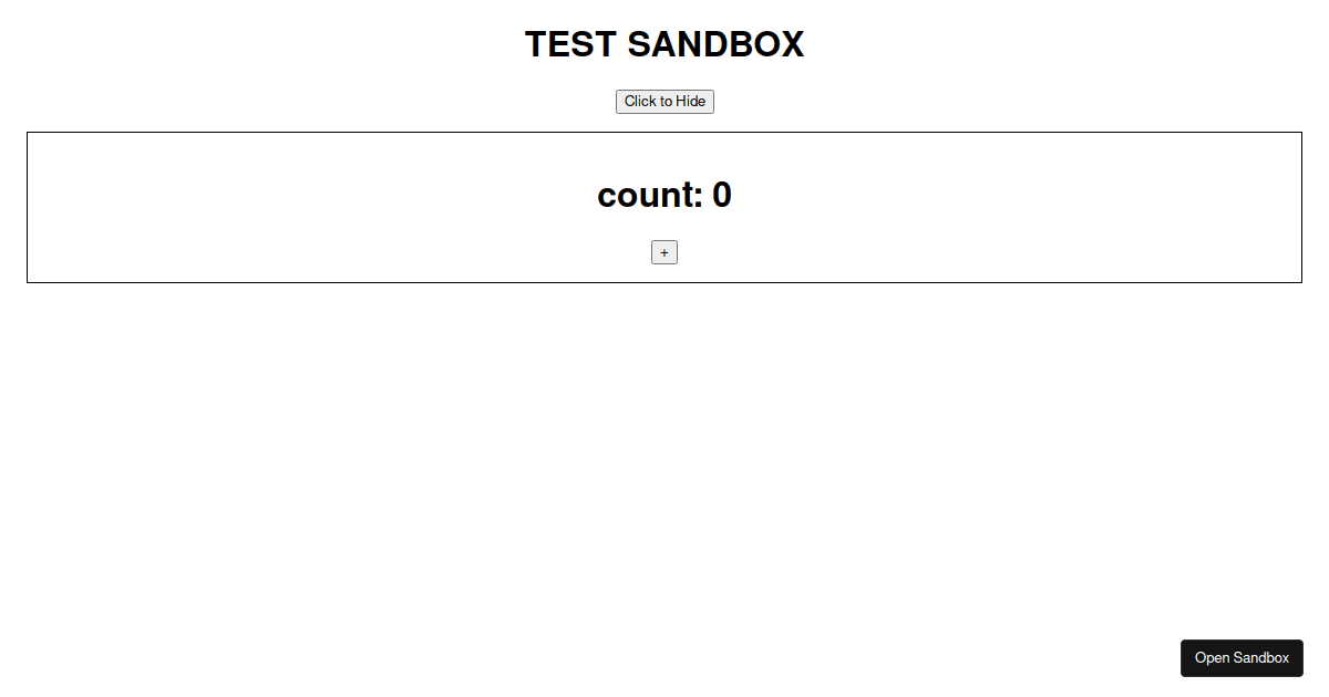 Functional Component Life Cycle Codesandbox 