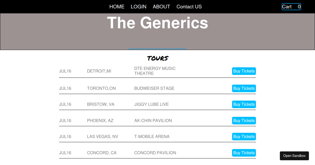 ecommerce_site - Codesandbox