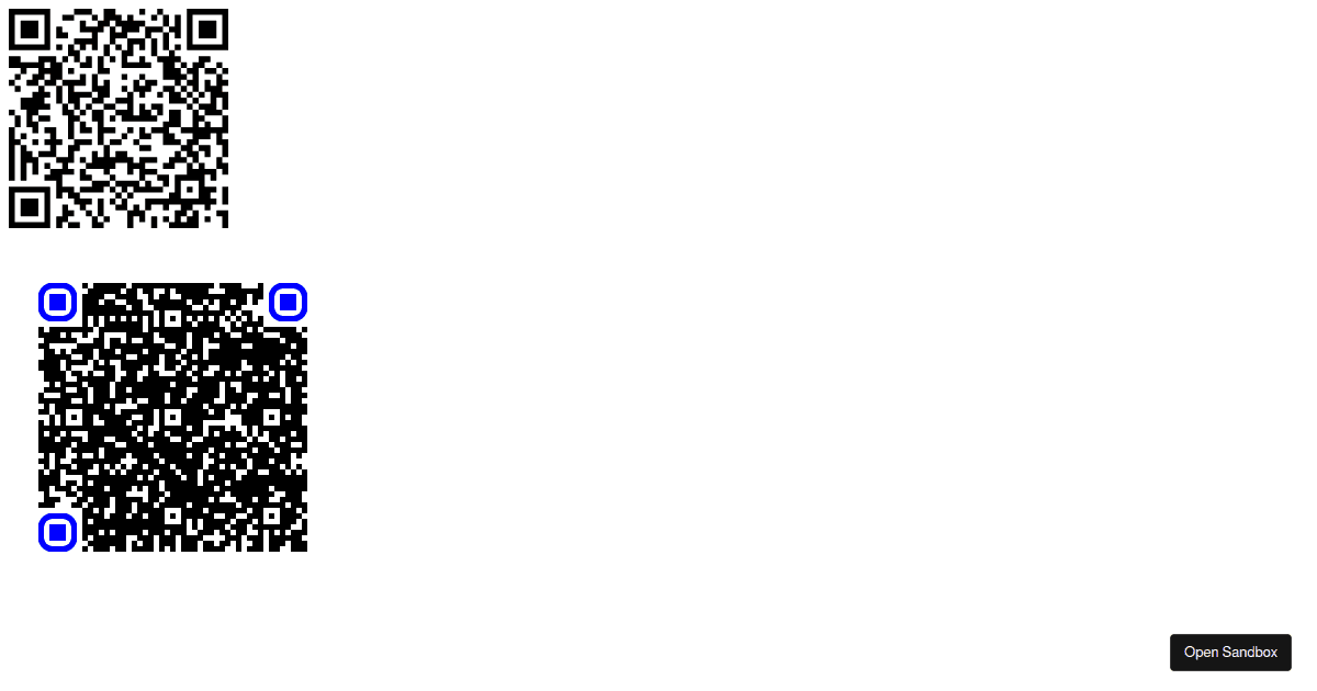 QR Sample - Codesandbox