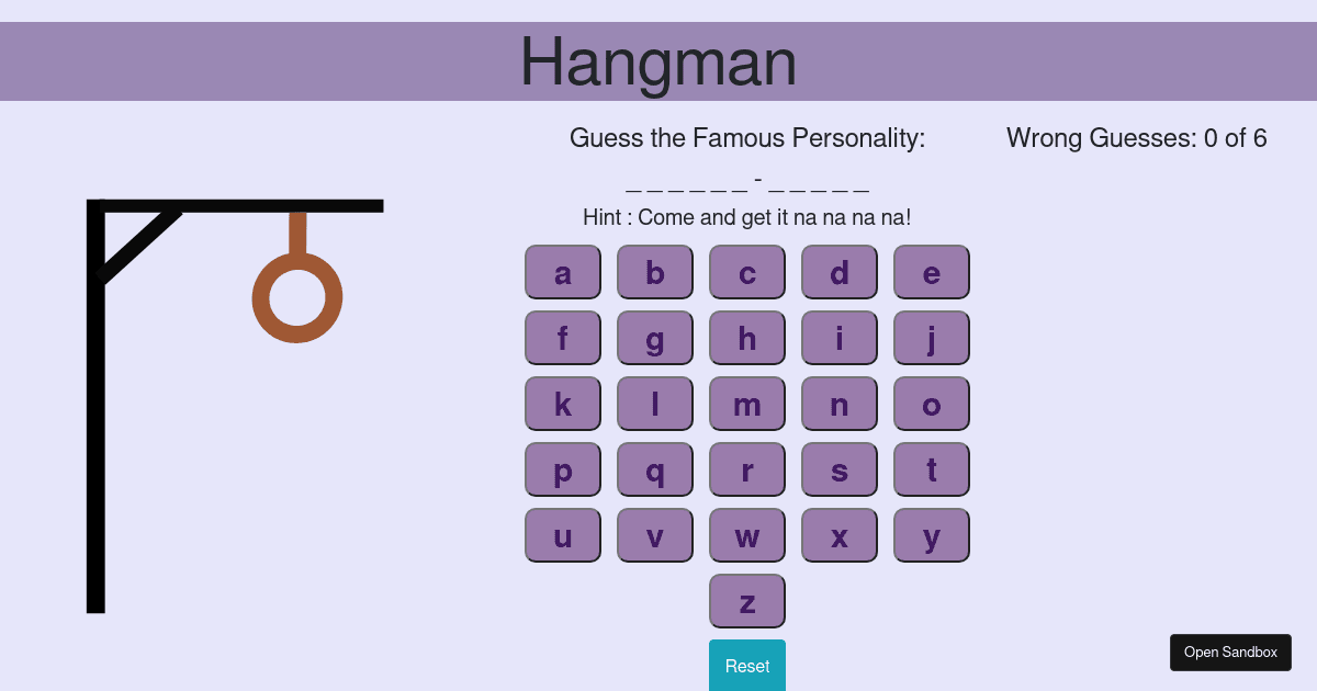 preetisahani21/Hang_man - Codesandbox