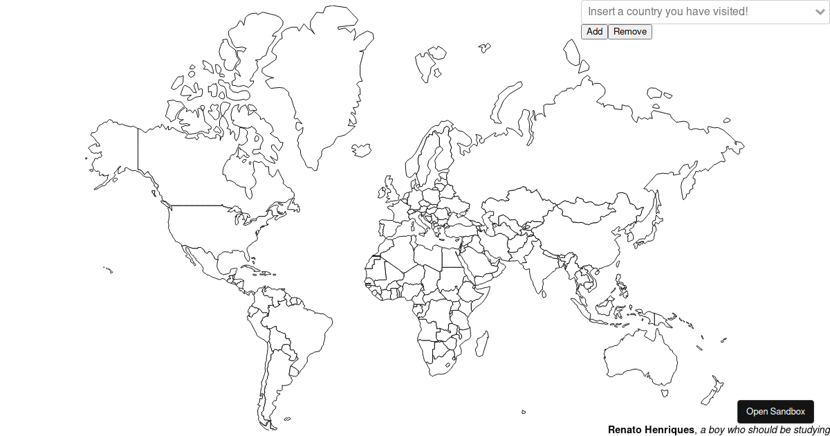 Vue World Map (forked) - Codesandbox