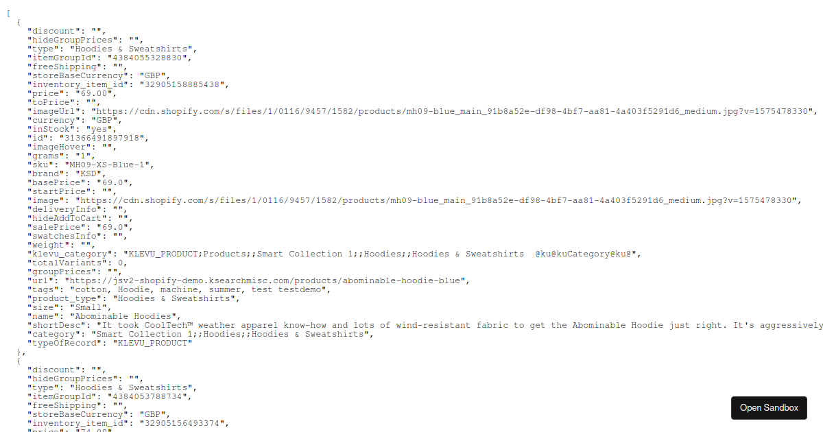 klevu-headless-sdk-hello-world (forked) - Codesandbox