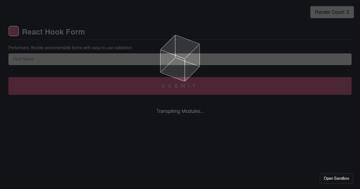 React Hook Form - The Compass - Codesandbox