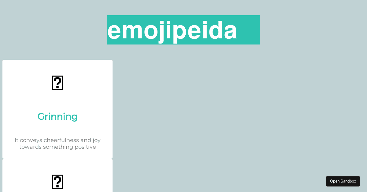 emojipedia - Codesandbox