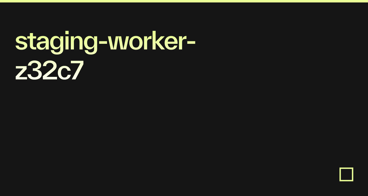 staging-worker-z32c7 - Codesandbox