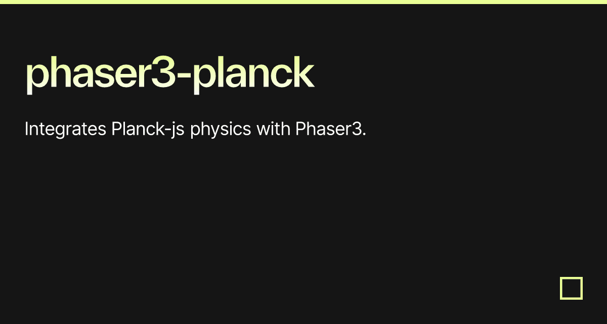 phaser3-planck - Codesandbox