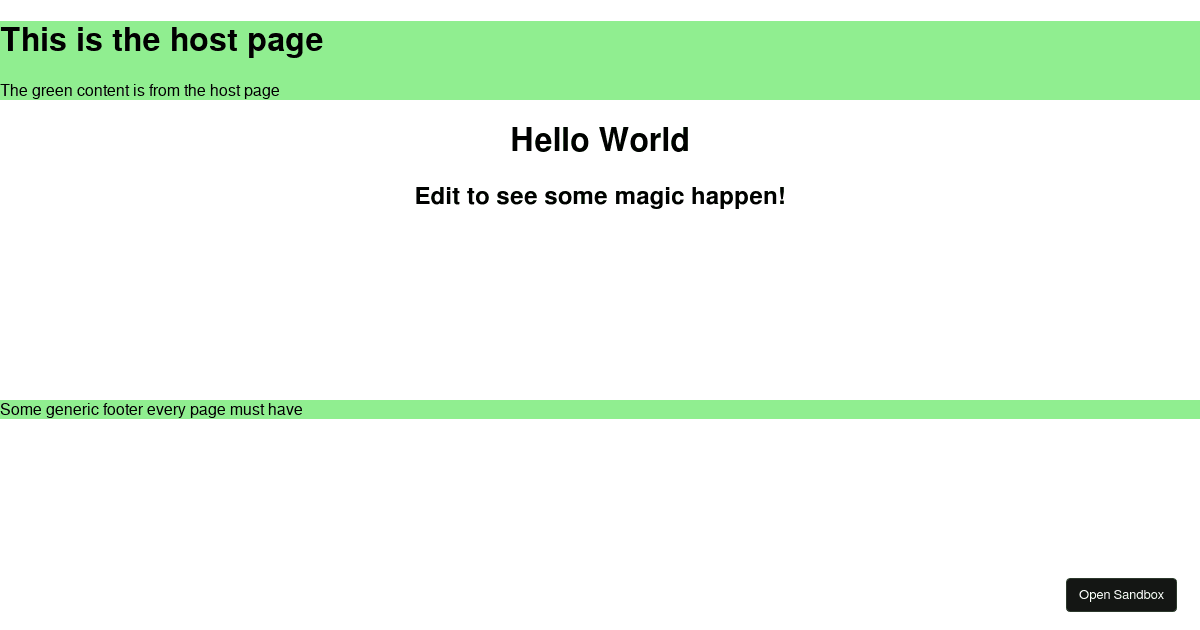 webcomponent-demo-host - Codesandbox