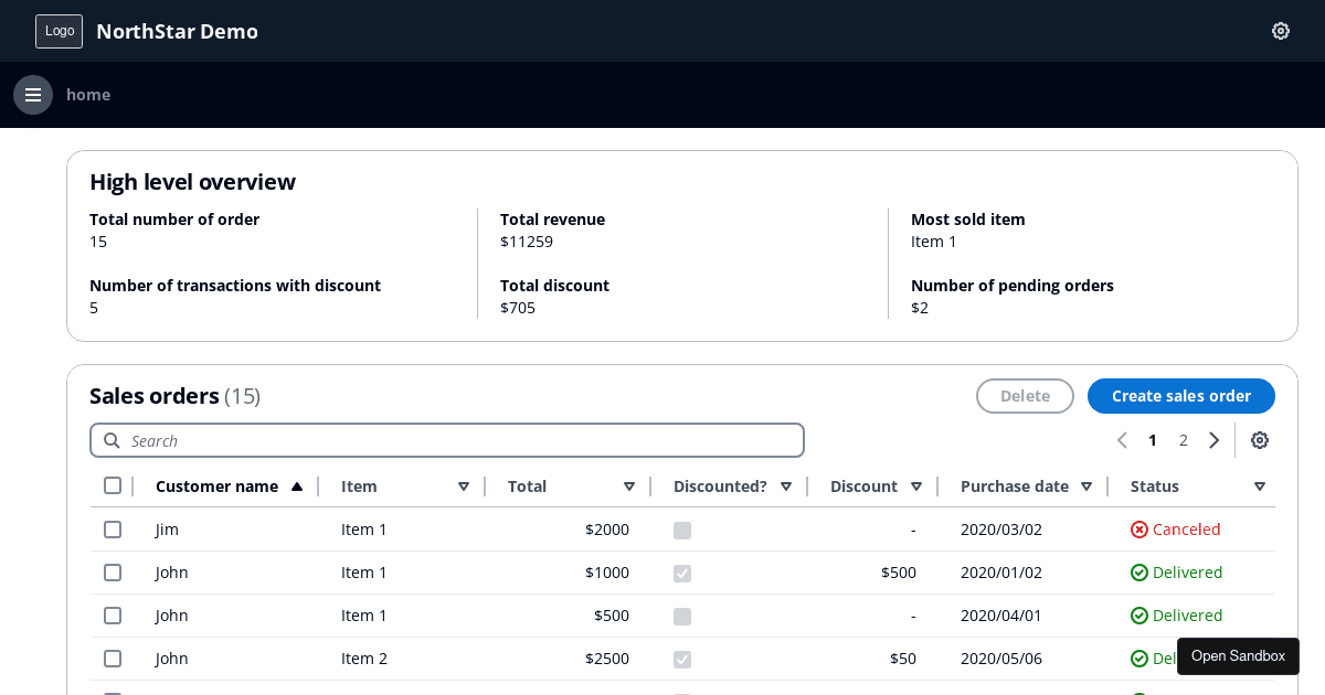 aws-northstar-demo-ui - Codesandbox