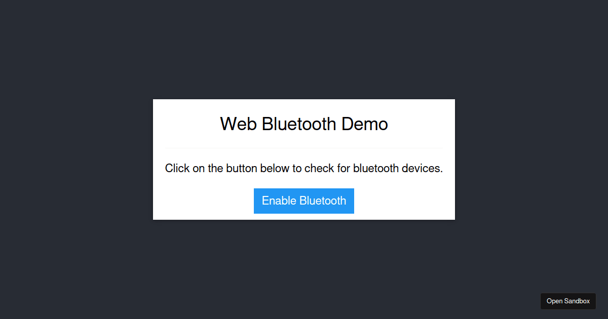 ble-test - Codesandbox