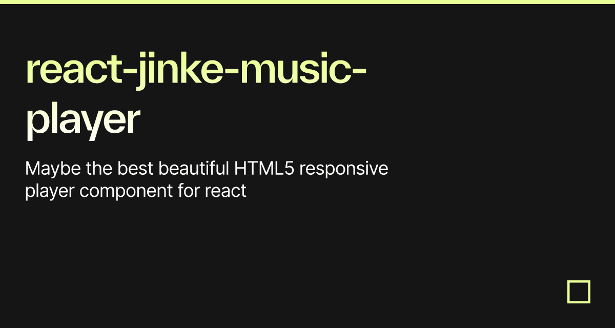 react-jinke-music-player - Codesandbox