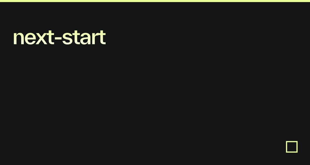 next-start - Codesandbox