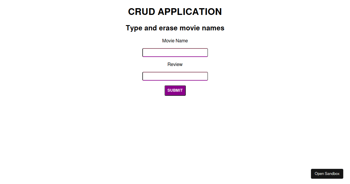 Crud With Reactjs Nodejs Mysql Codesandbox 1076