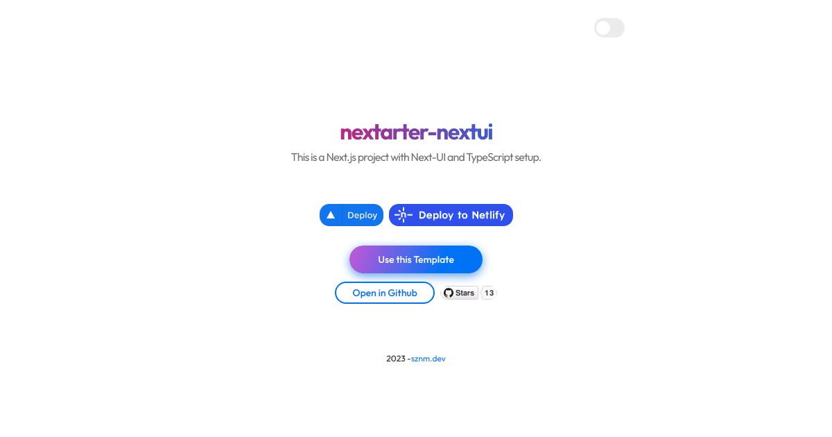 nextarter-nextui - Codesandbox