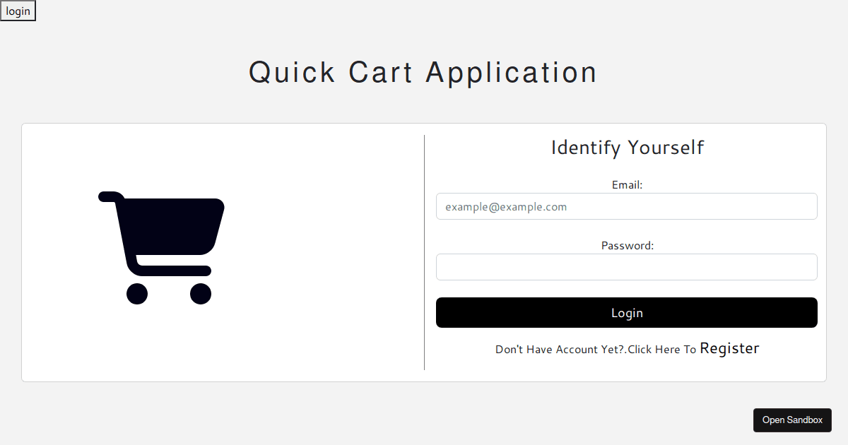 quick-cart-app - Codesandbox