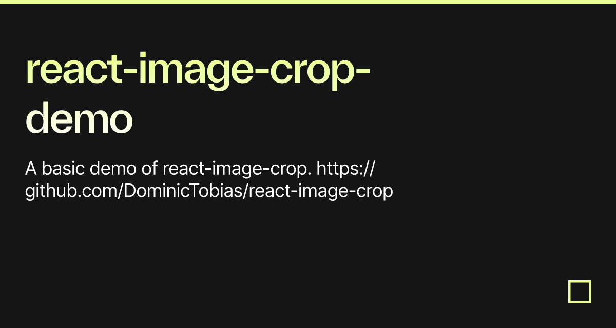 react-image-crop-demo - Codesandbox react-image-crop-demo - Codesandbox