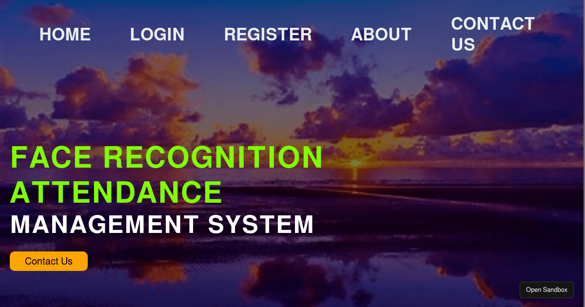 MaheshND-321/Face_attendance_website - Codesandbox