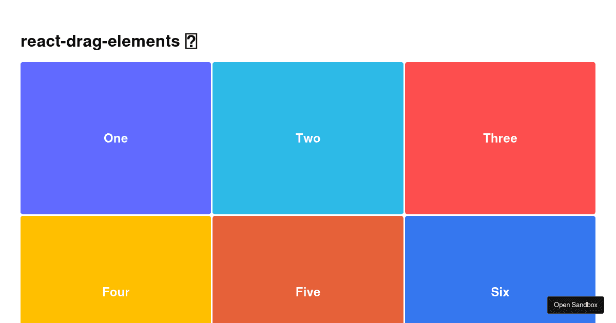 react-drag-elements - Codesandbox