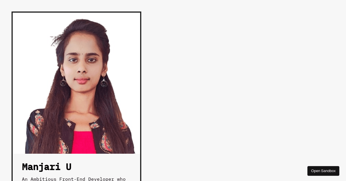 profile-card - Codesandbox