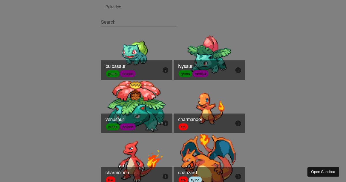 pokedex - Codesandbox
