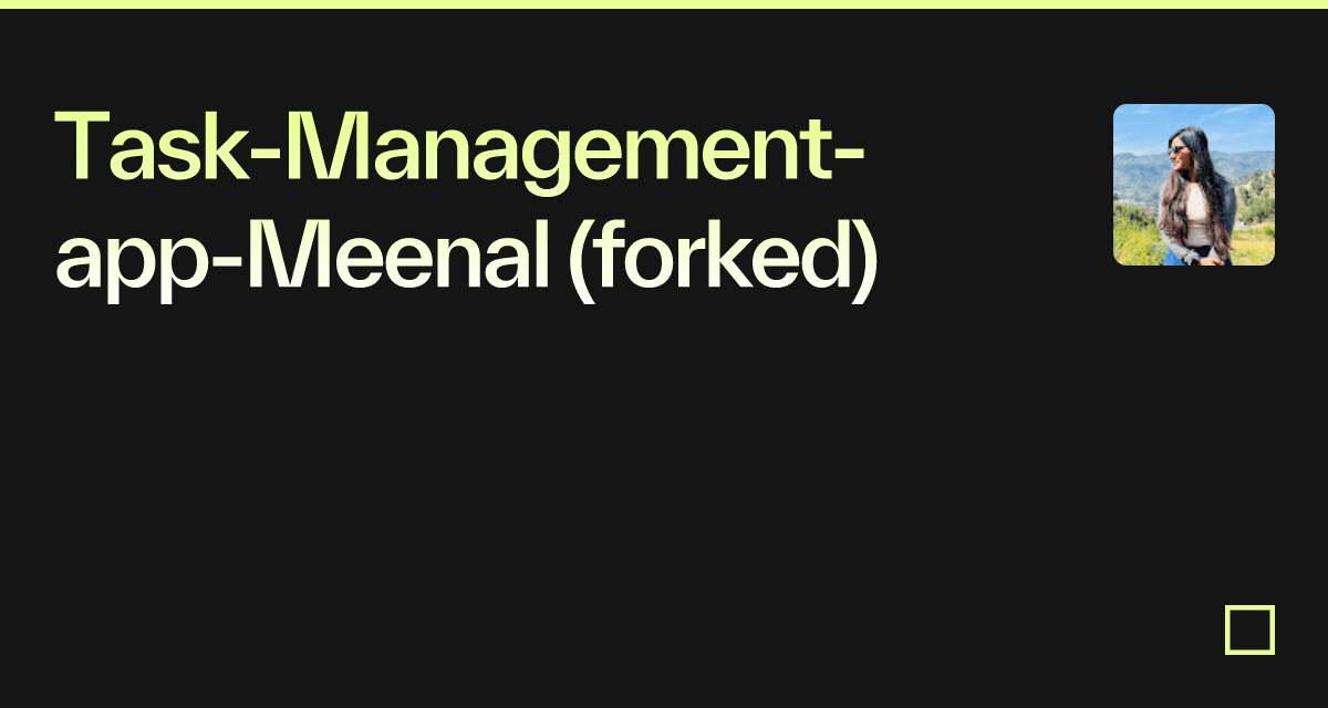 Task-Management-app-Meenal (forked) - Codesandbox