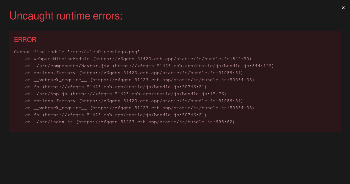 Sales Direct (forked) - Codesandbox