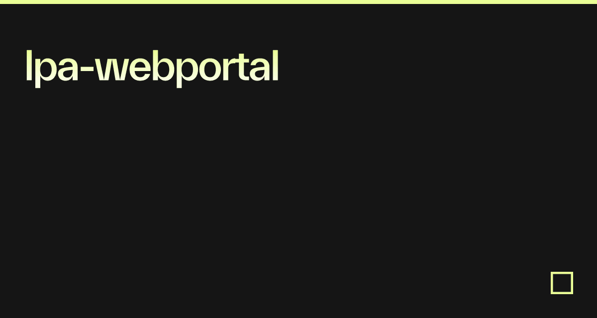 lpa-webportal - Codesandbox