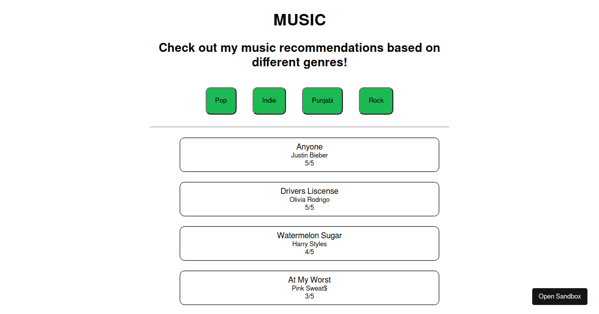 music-recommendation - Codesandbox