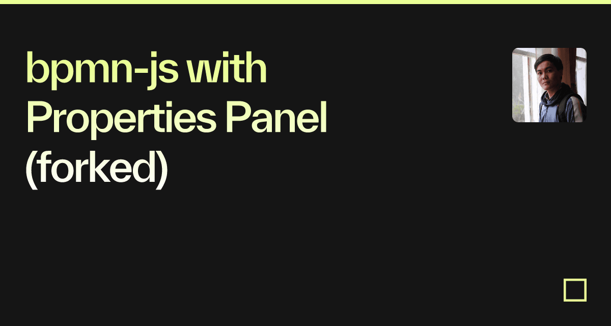 bpmn-js with Properties Panel (forked) - Codesandbox