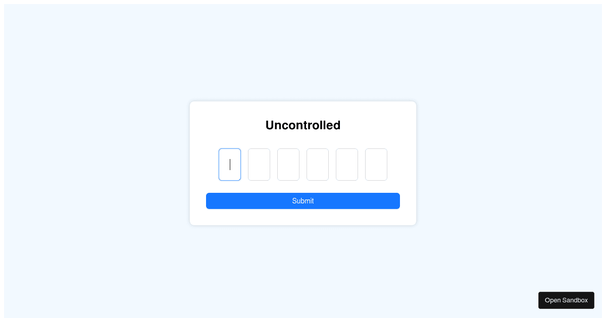 antd-input-otp-demo (forked) - Codesandbox