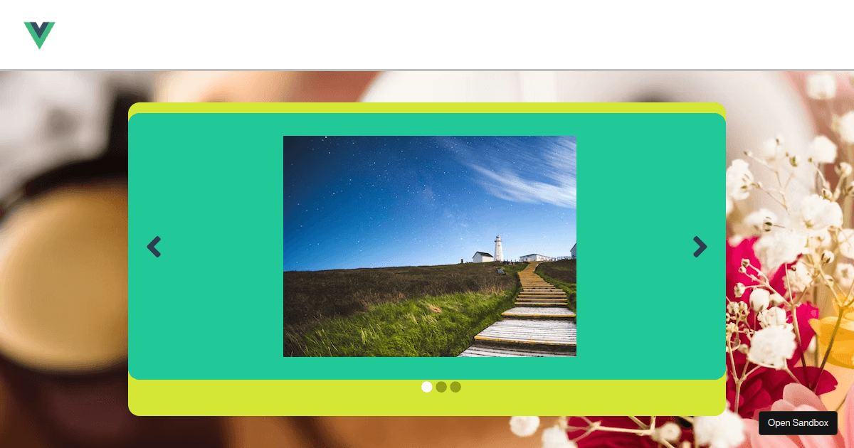 Vue Carousel - Codesandbox
