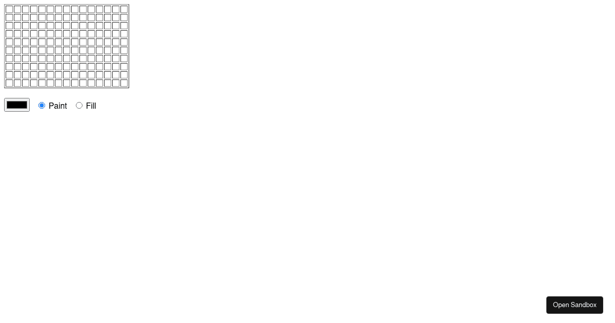Paint Fill Template (Sandbox) - Codesandbox