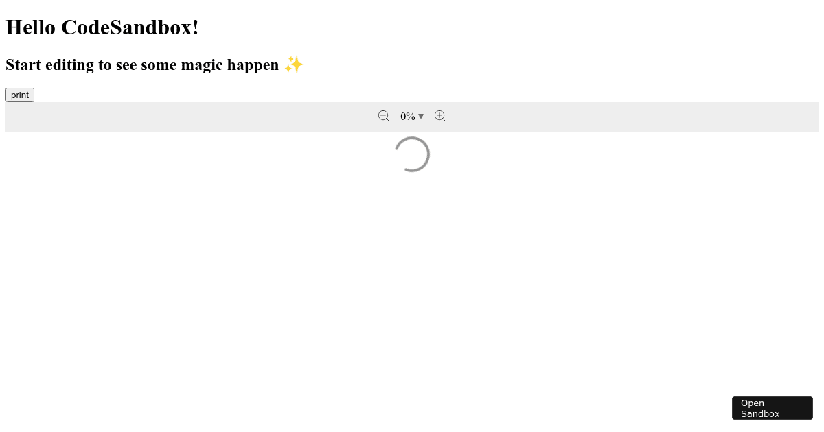 REACT JSON TO PDF (forked) - Codesandbox