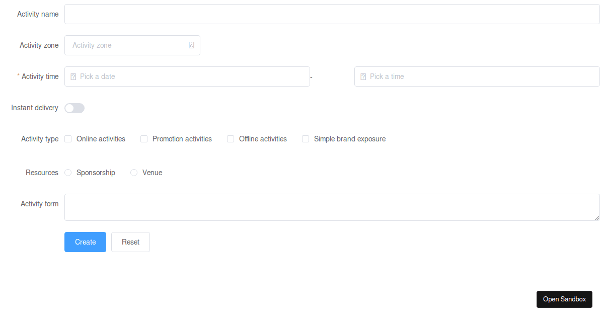Form Validationjs X Element Ui Codesandbox