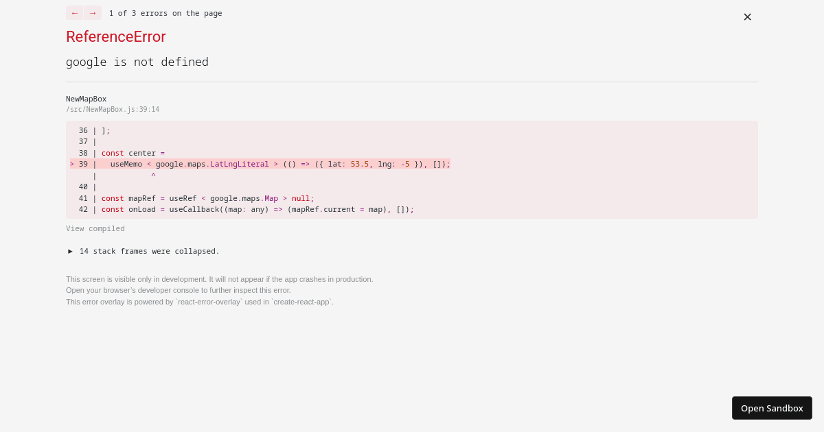 react-google-maps demo - Codesandbox