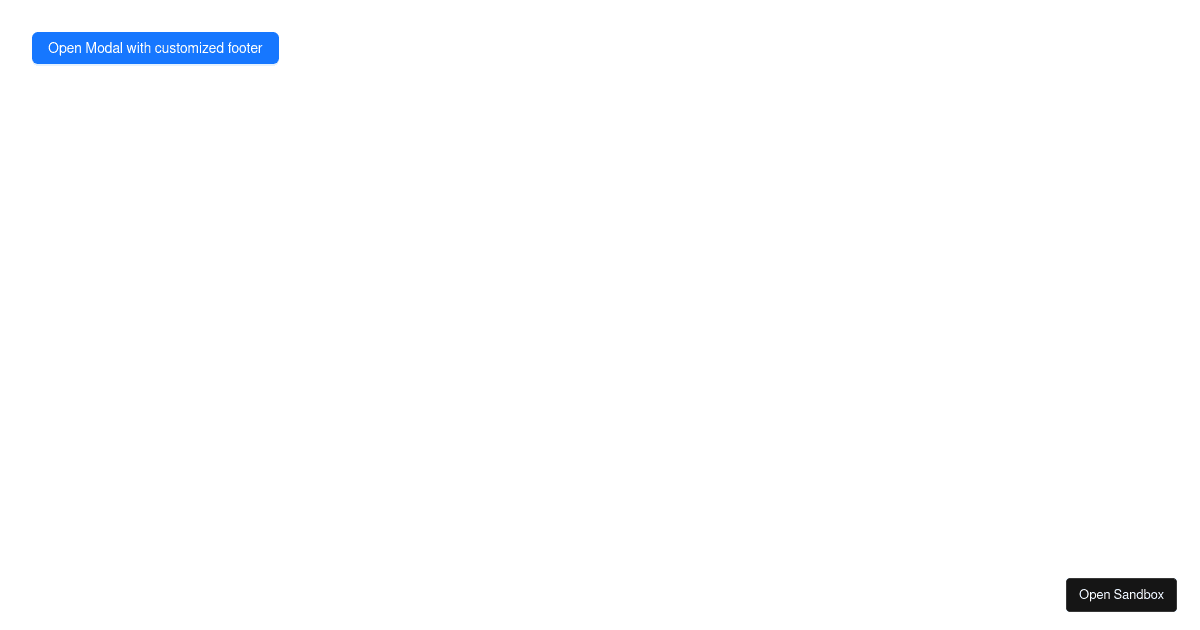 Customized Footer - antd@5.11.1 - Codesandbox Customized Footer - antd@5.11.1 - Codesandbox