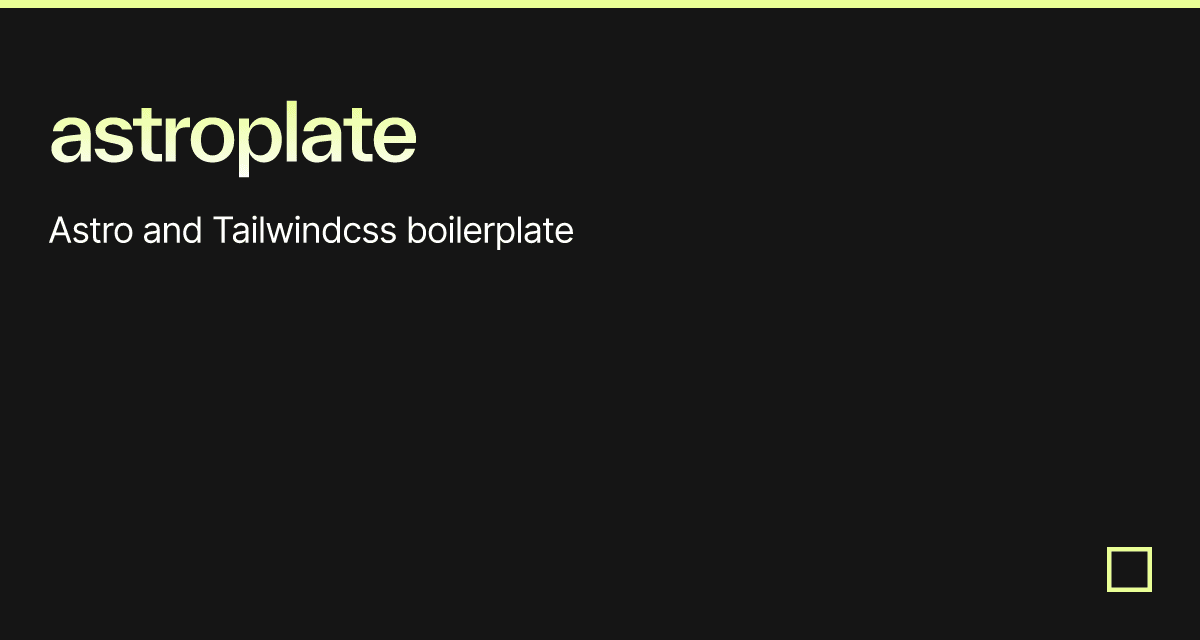 astroplate - Codesandbox
