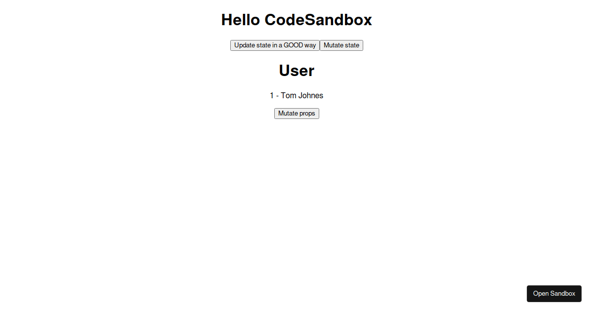 react-nasty-data-update - Codesandbox