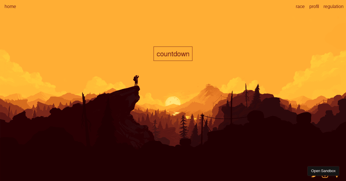 countdown timer - Codesandbox