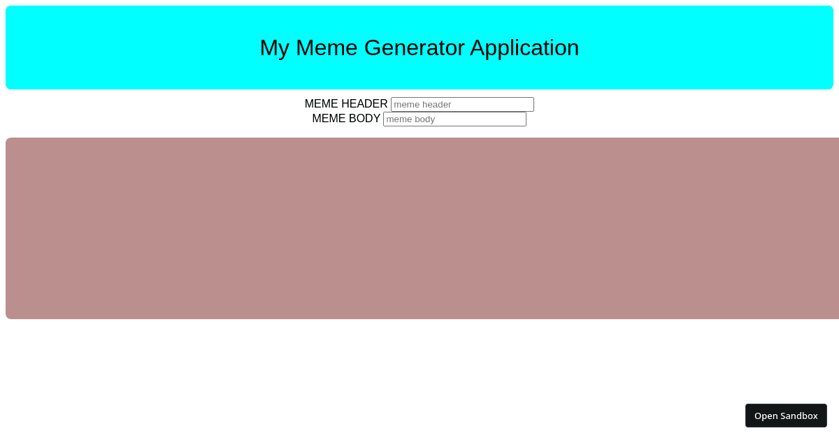 meme-game-generator - Codesandbox