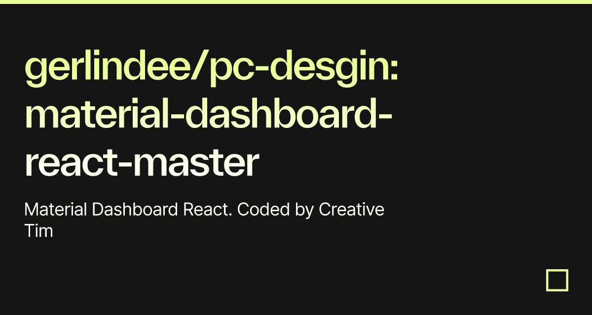 gerlindee/pc-desgin: material-dashboard-react-master - Codesandbox