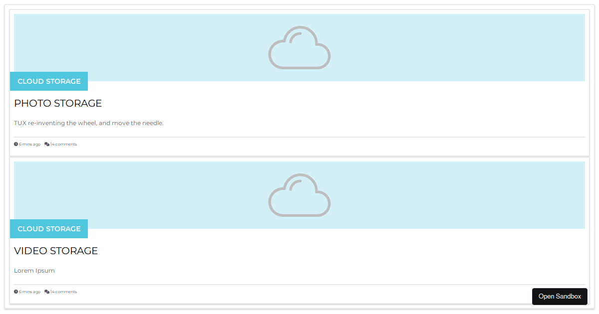 React Cards Voorbeeld Ii Codesandbox 4523