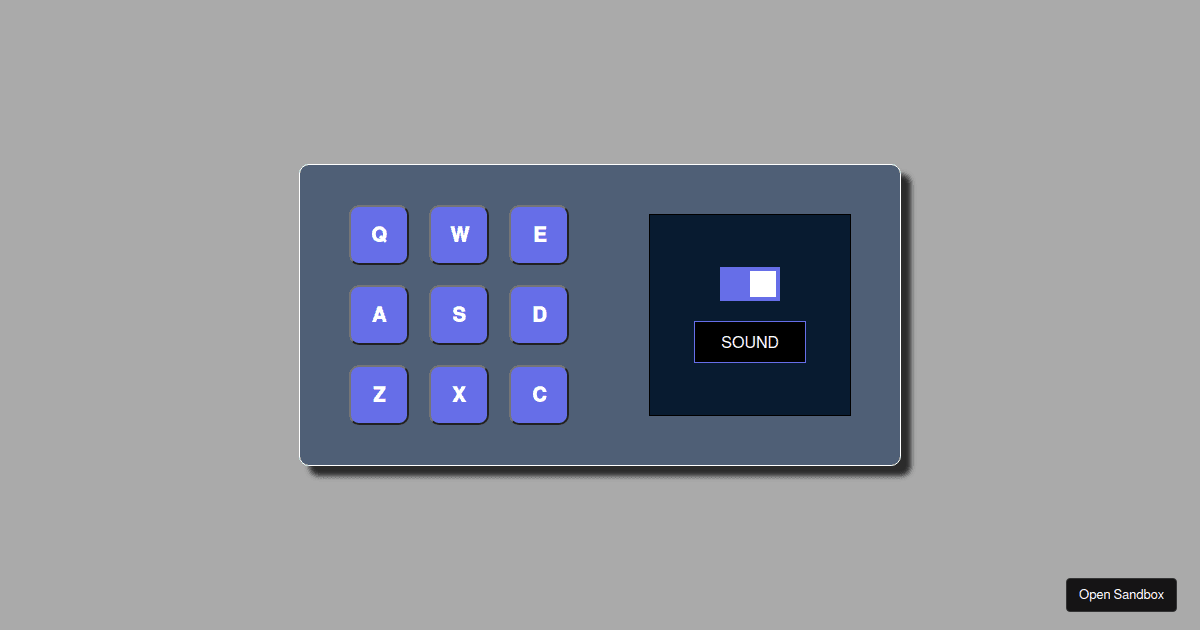 Drum Machine - Codesandbox