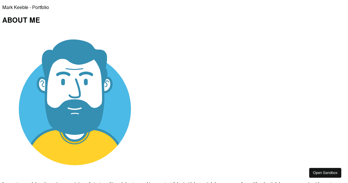 mjkeeble/my-resume - Codesandbox