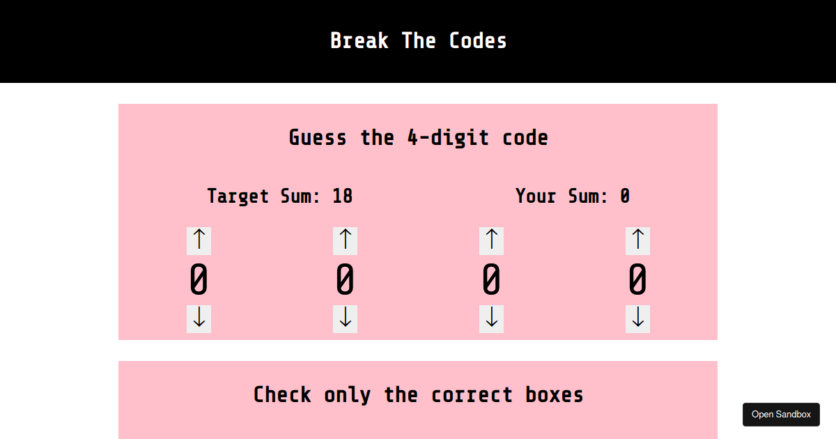 Security Panels React Lab Codesandbox
