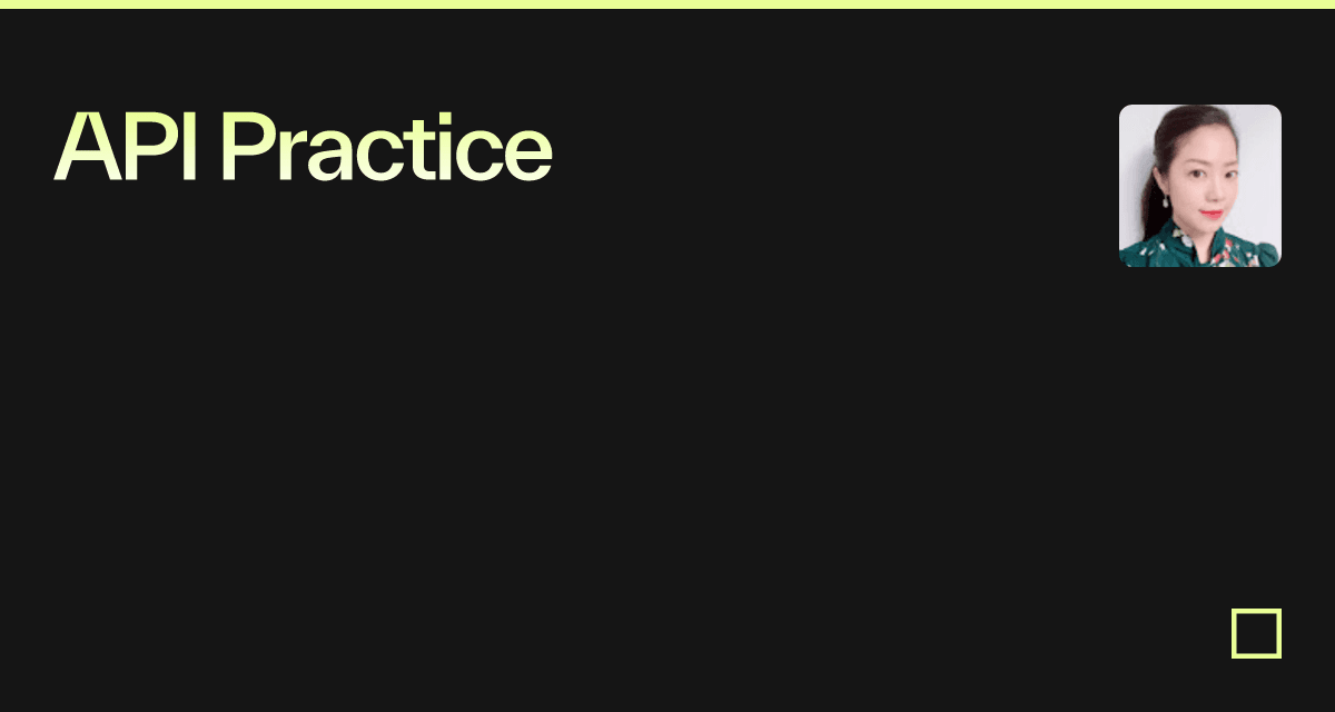 API Practice - Codesandbox