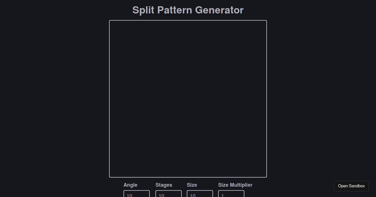 split-pattern-generator - Codesandbox